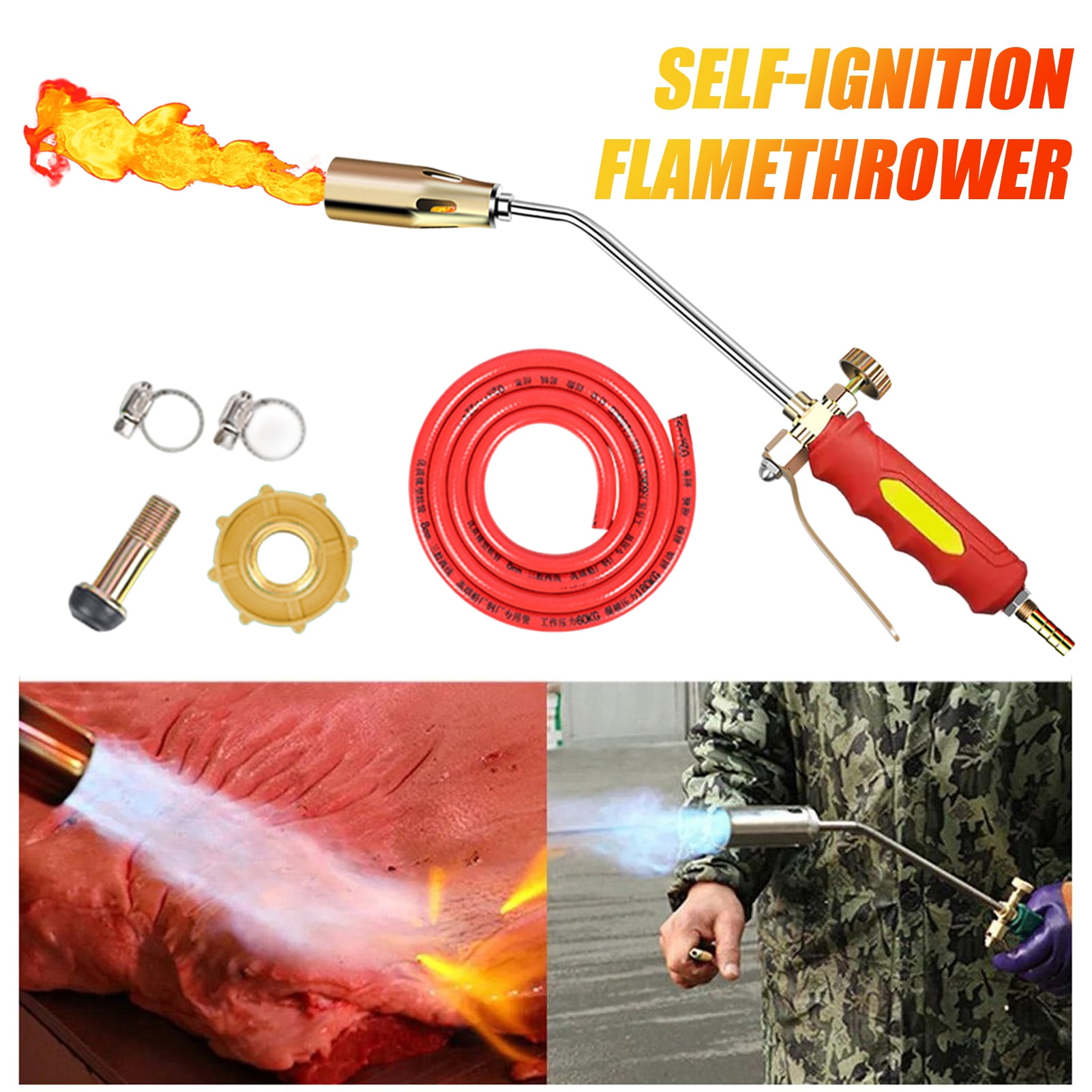 Jiledu Propane Torch Weed Burner Kit Ergonomic Handle Easy to Install ...