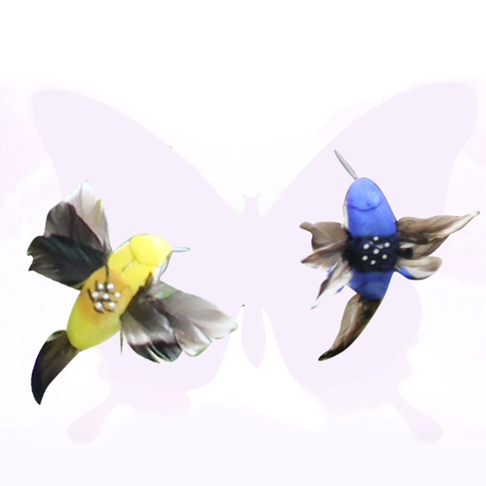 Jiledu Solar Powered Flying Hummingbird Yard Garden Ornament Decor ...