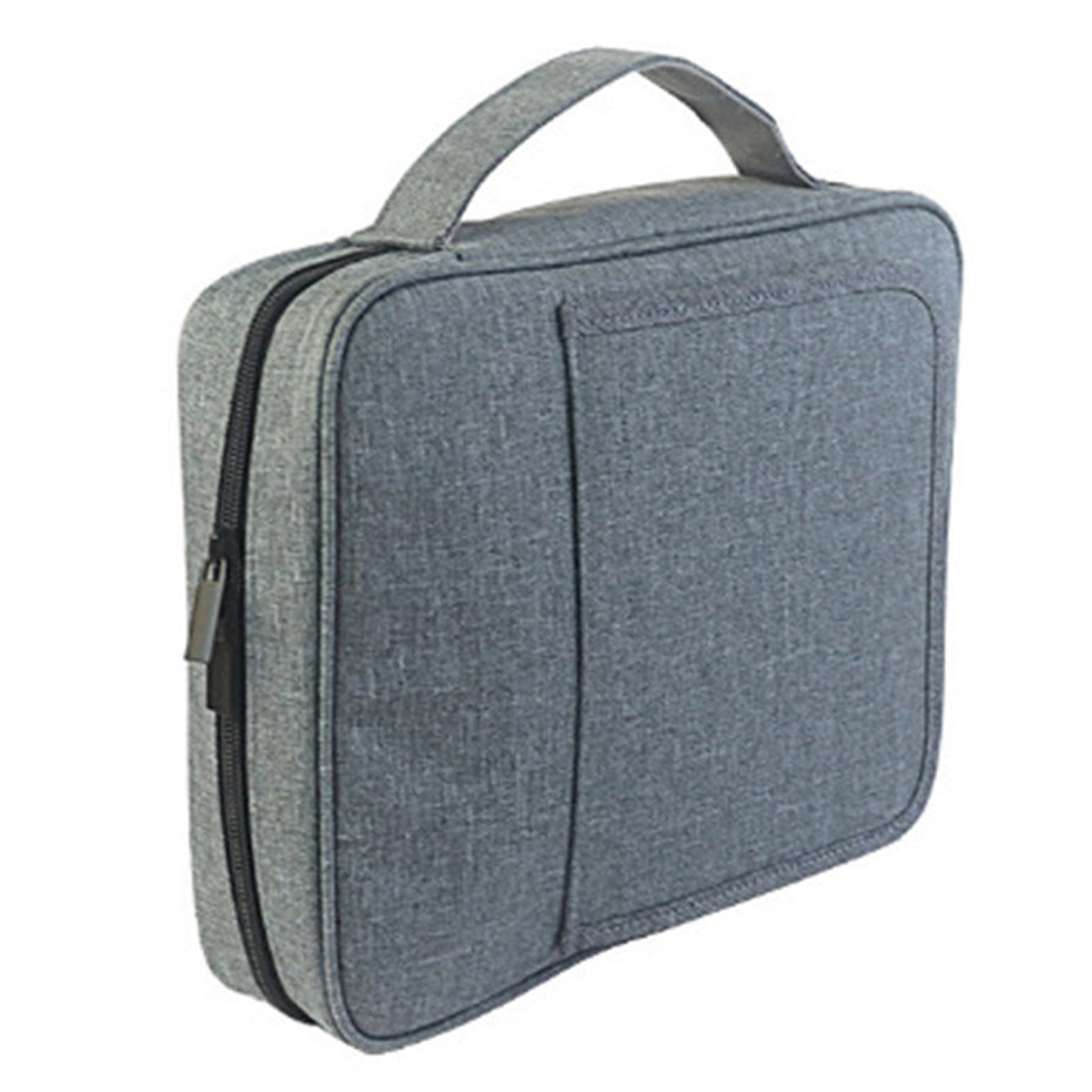 Jiledu Zipper Binder Bag with Handle Large Capacity Waterproof Document ...