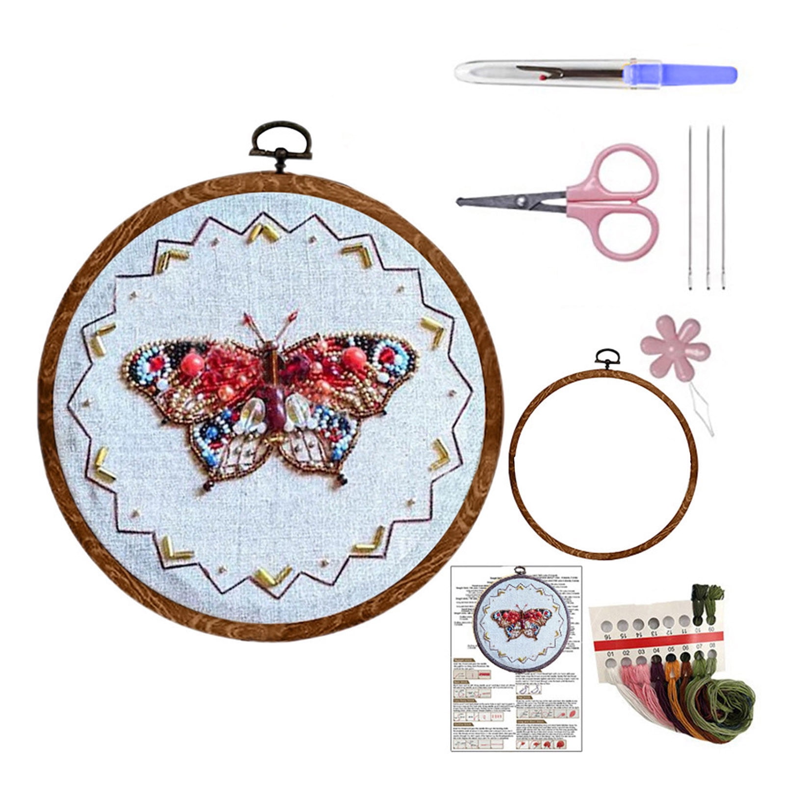 Jileiy Punch Needle Kit for Beginners Adults Kids Easy Punch Needle ...