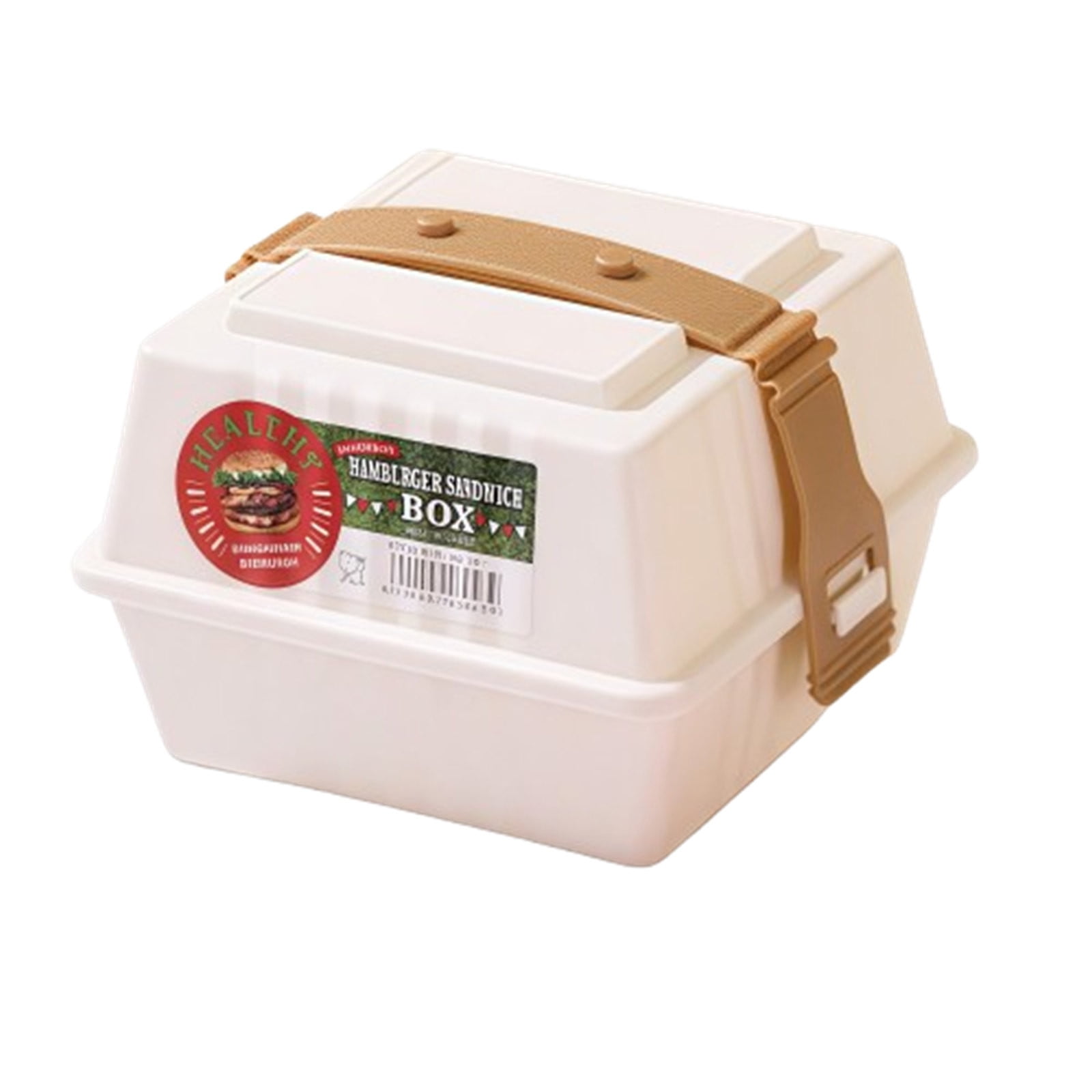 JilgTeok 1 Packs Lunch Box Popular Portable Hamburger Bento Box ...