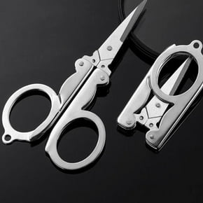 Small Folding Scissors for Office Crafts Travel and Emergency Use