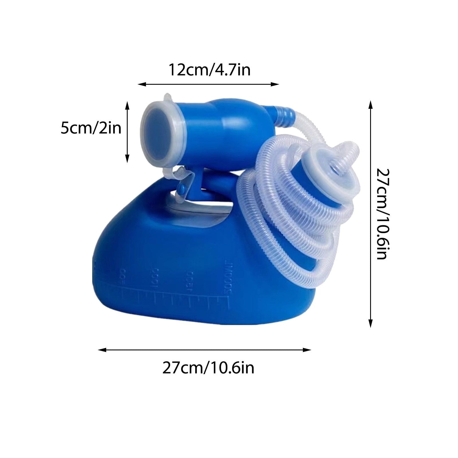 JilgTeok 2 Packs 2000ml Portable Urinal for Men with Hose - Spill Proof ...