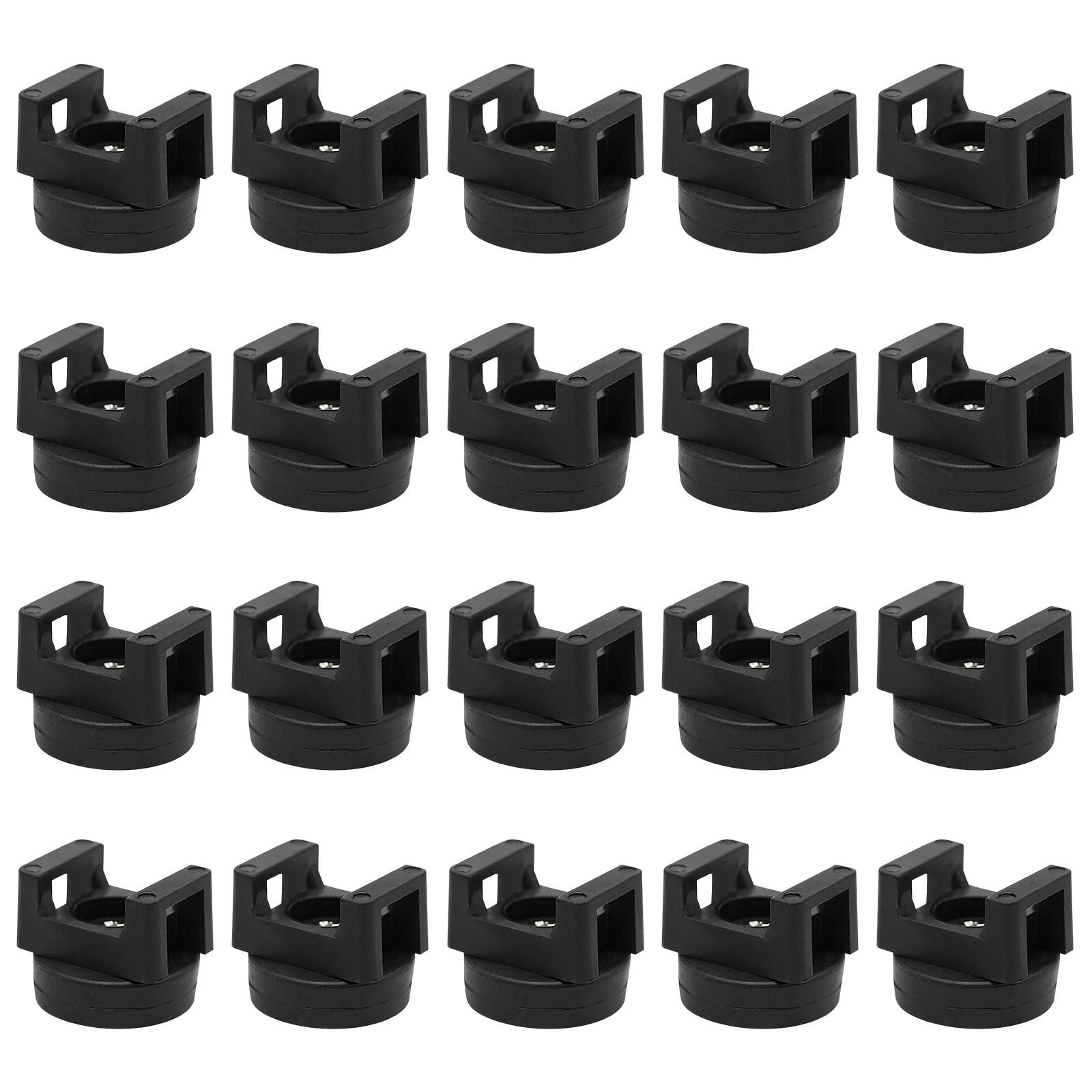 JilgTeok 2 Packs Magnetic Cable Ties Fixing Seat with Strong Hold Cable ...