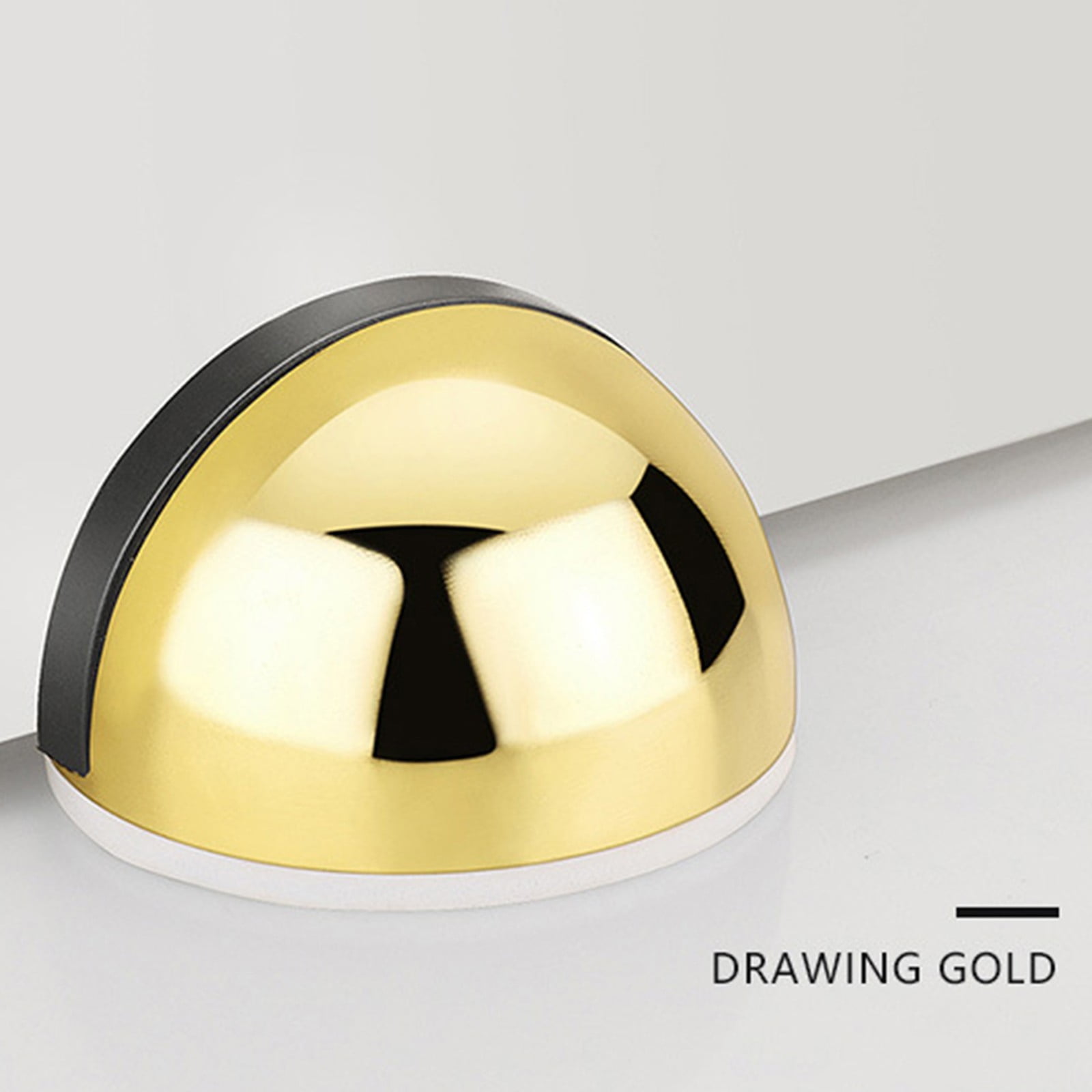 JilgTeok 2 Packs Mounted Dome Shaped Door Stop Prevents Damage Hemi ...