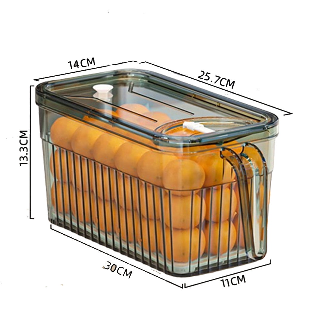 JilgTeok 2 Packs Stackable Food Storage Containers with Lids for ...