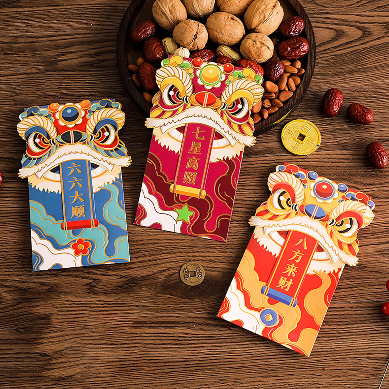 JilgTeok 2023 Rabbit Year Red Bag Fashion New Year Wedding Fold Red Bag ...