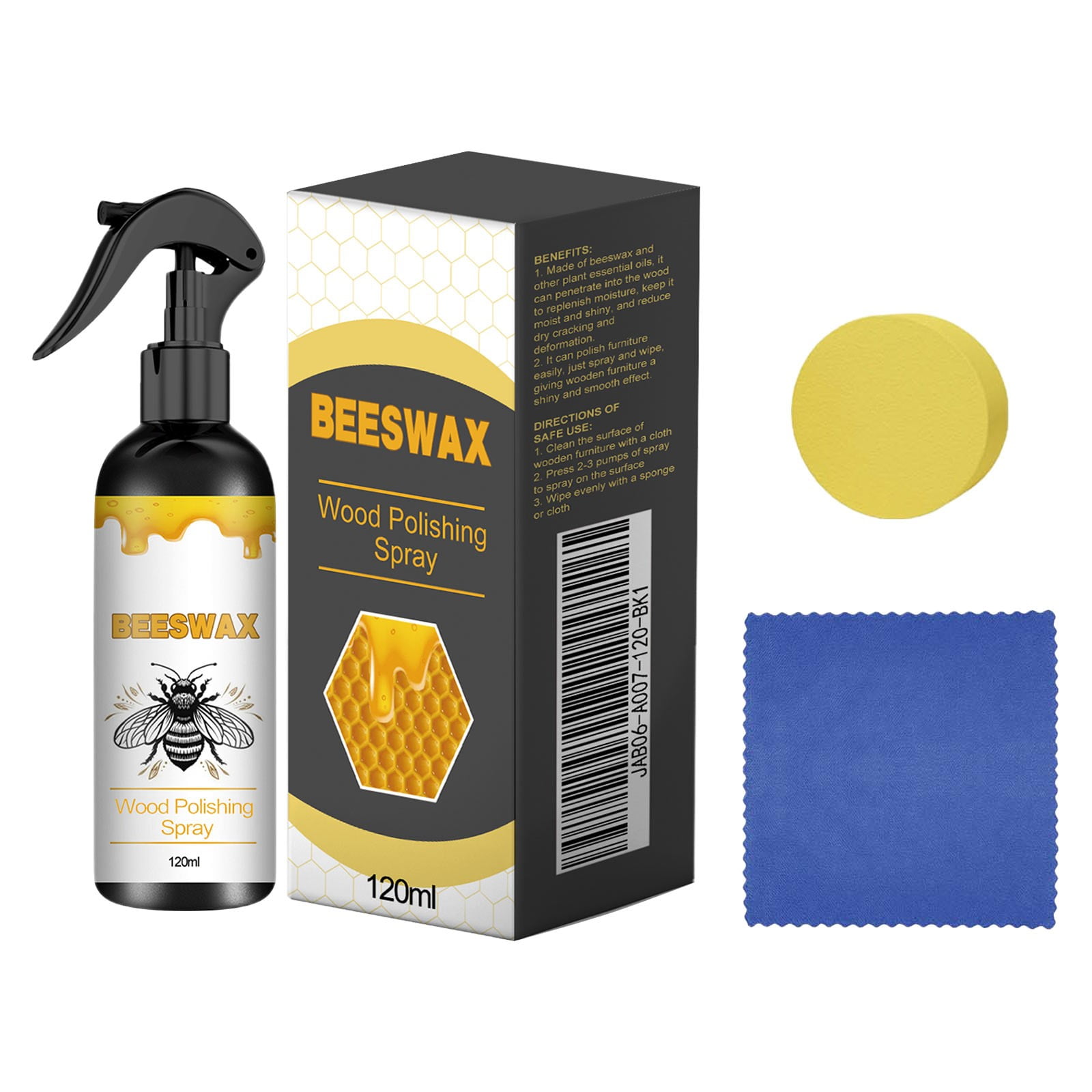 JilgTeok 3 Packs 120ml Natural Beeswax Spray Waterproofing Scratch ...