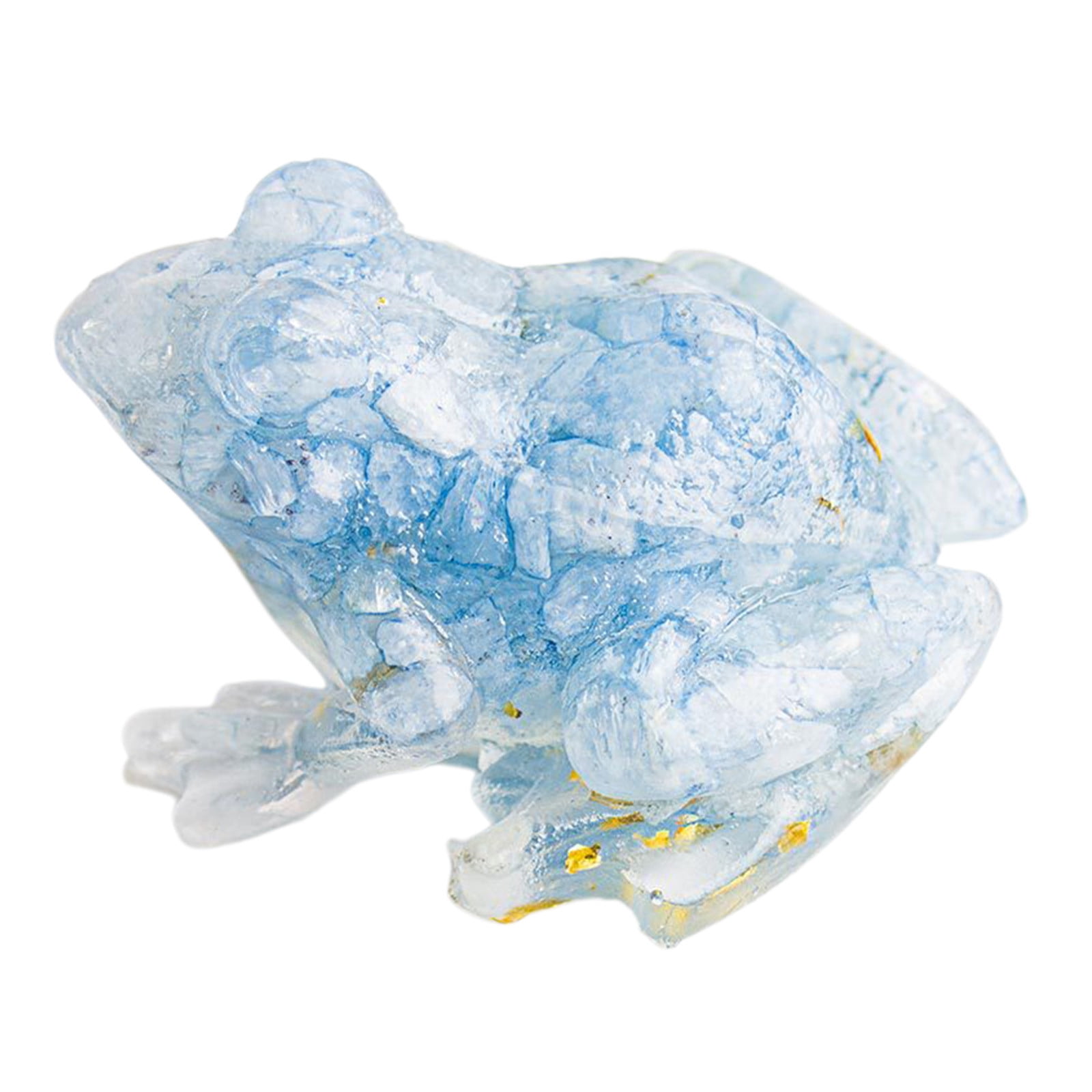 JilgTeok 3 Packs Crystal Frog Figurine Animal Statue Garden Ornaments ...