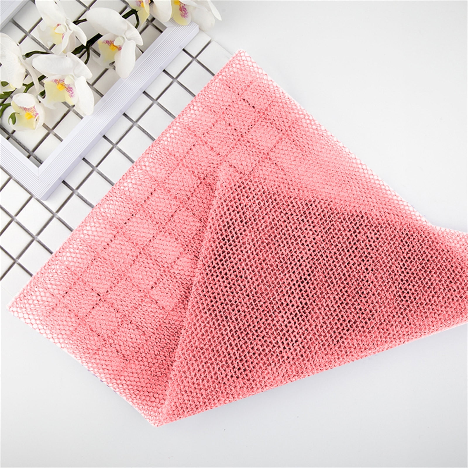 JilgTeok 3 Packs Shower Towel Body Scrubber Exfoliating Net Removes ...