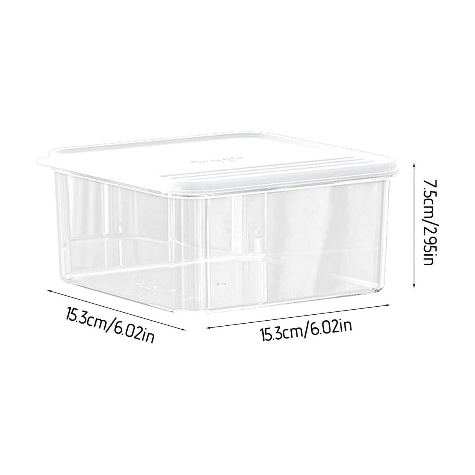 JilgTeok 3 Packs Stackable Plastic Food Storage Containers with Lids ...