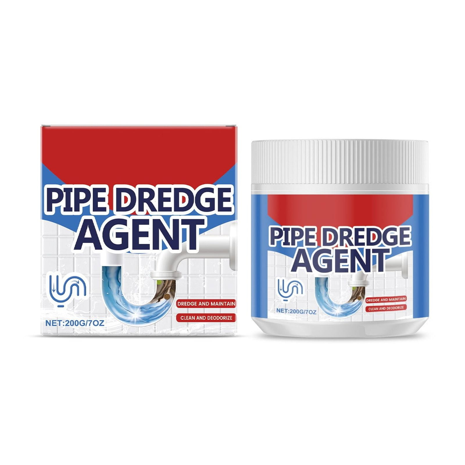 JilgTeok 4 Packs Crystal Lye Drain Cleaner Unclog Sinks, Showers ...