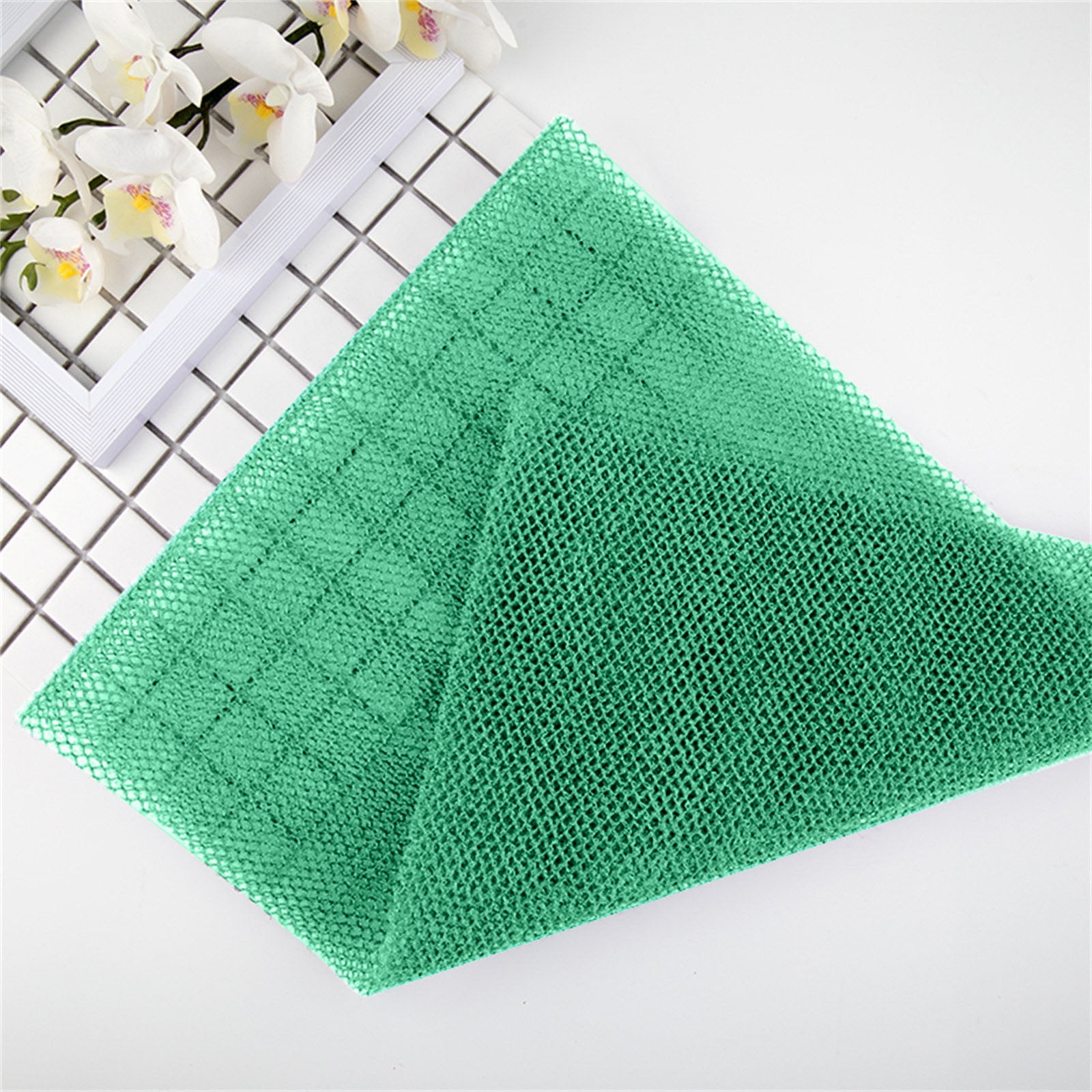 JilgTeok 4 Packs Shower Towel Body Scrubber Exfoliating Net Removes ...