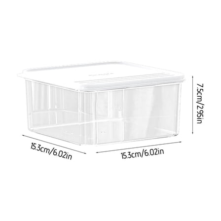 4 Pack Clear Refrigerator Organizer Bins, Stackable Fridge Storage ...