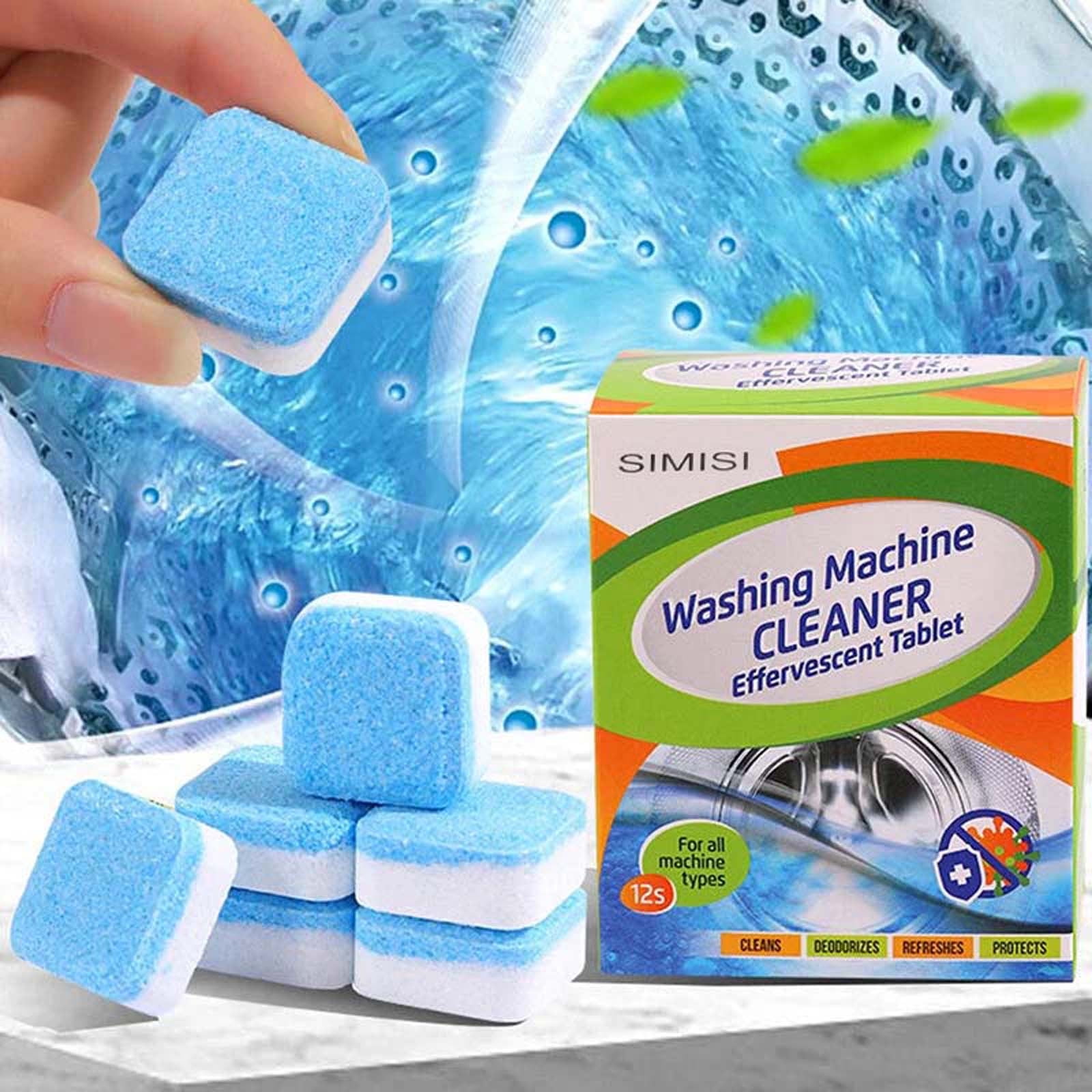 JilgTeok 4 Pcs Washing Machine Cleaner Trough Cleaning Tablets Cleaning ...