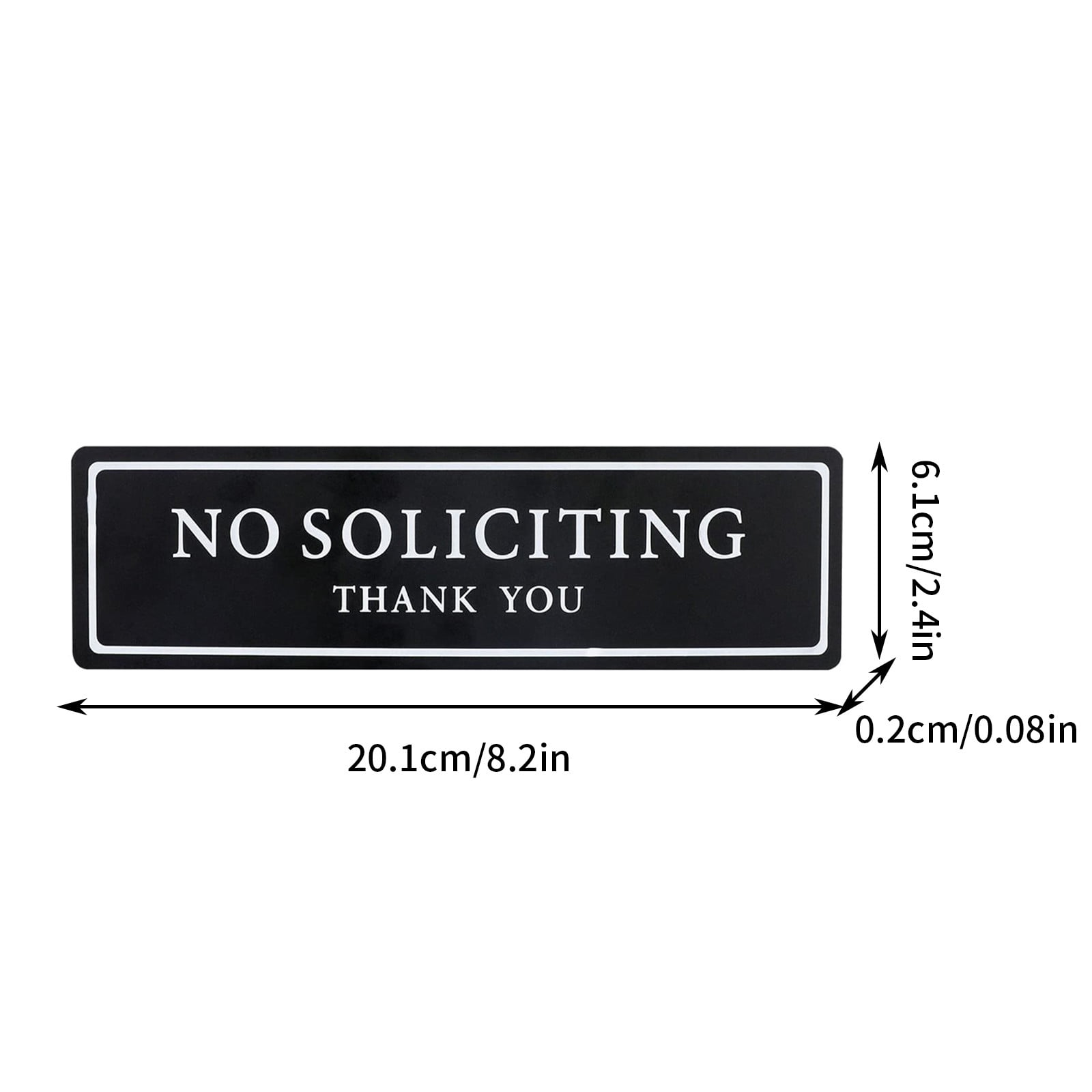 JilgTeok 5 Packs No Soliciting Sign for House Home Office or Business ...