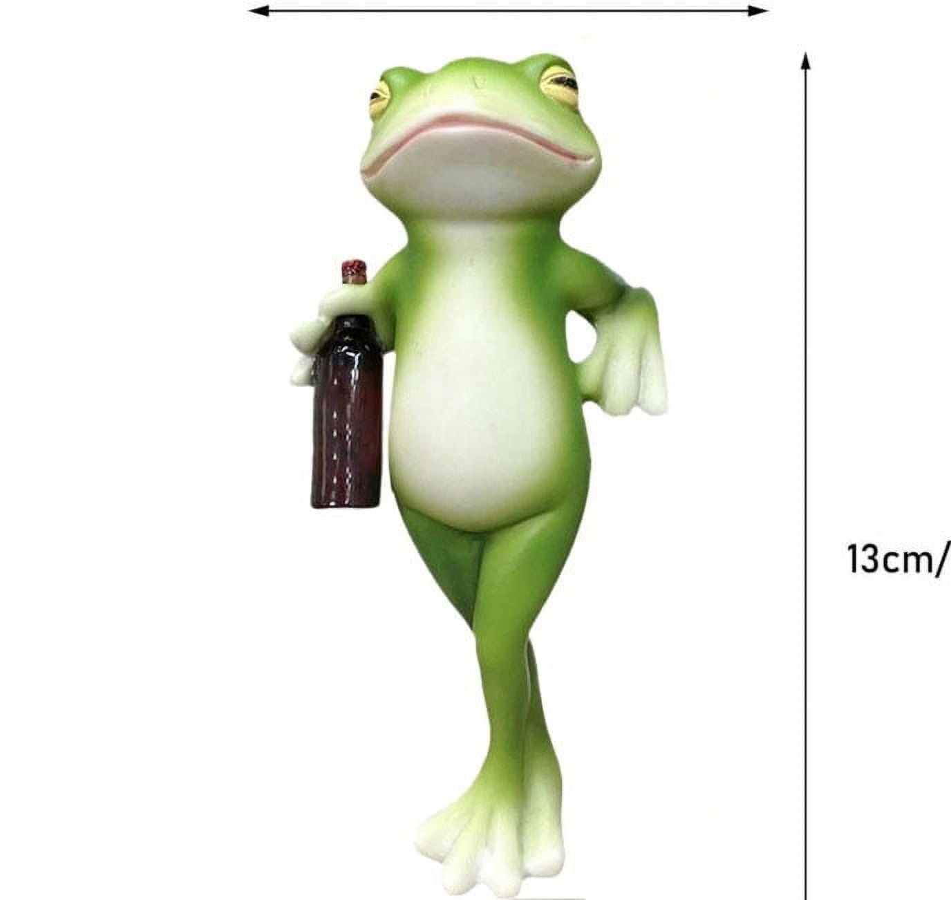 JilgTeok 5 Packs Resin Hanging Frog Figurine Flower Pot Huger Figurines ...