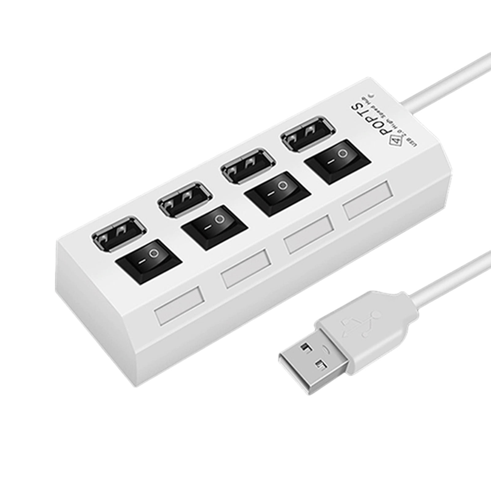 JilgTeok 5 Packs USB HUB 2.0 4 Port Multiple Expander with Multi USB ...