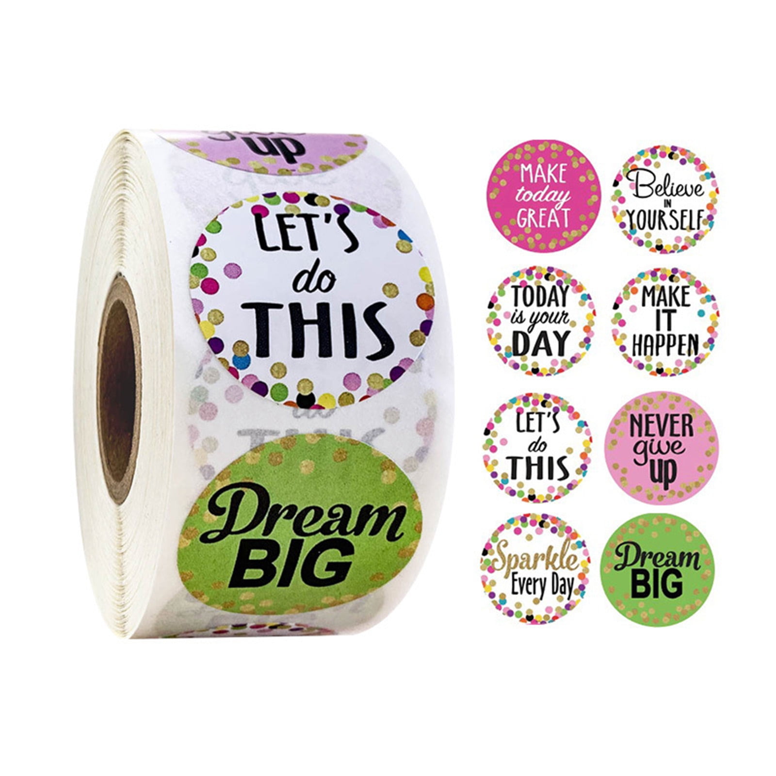 JilgTeok 500Pcs Children'S Motivational Sticker Christmas Holiday Gift ...