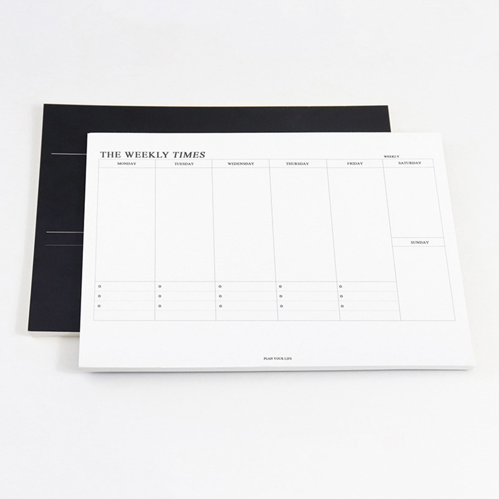 JilgTeok 60 Sheets Tear Off Undated Weekly Planner B5 Memo Pad Monthly ...
