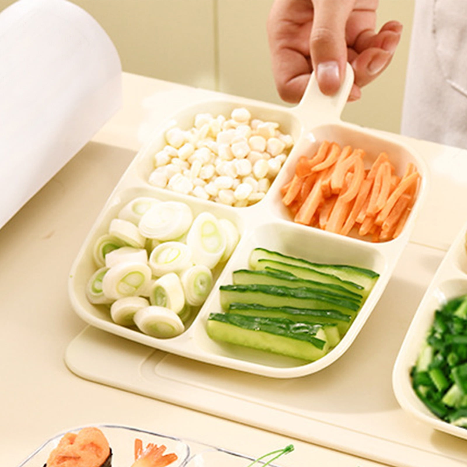 JilgTeok Back to School Portion Control Plate for Balanced Eating ...