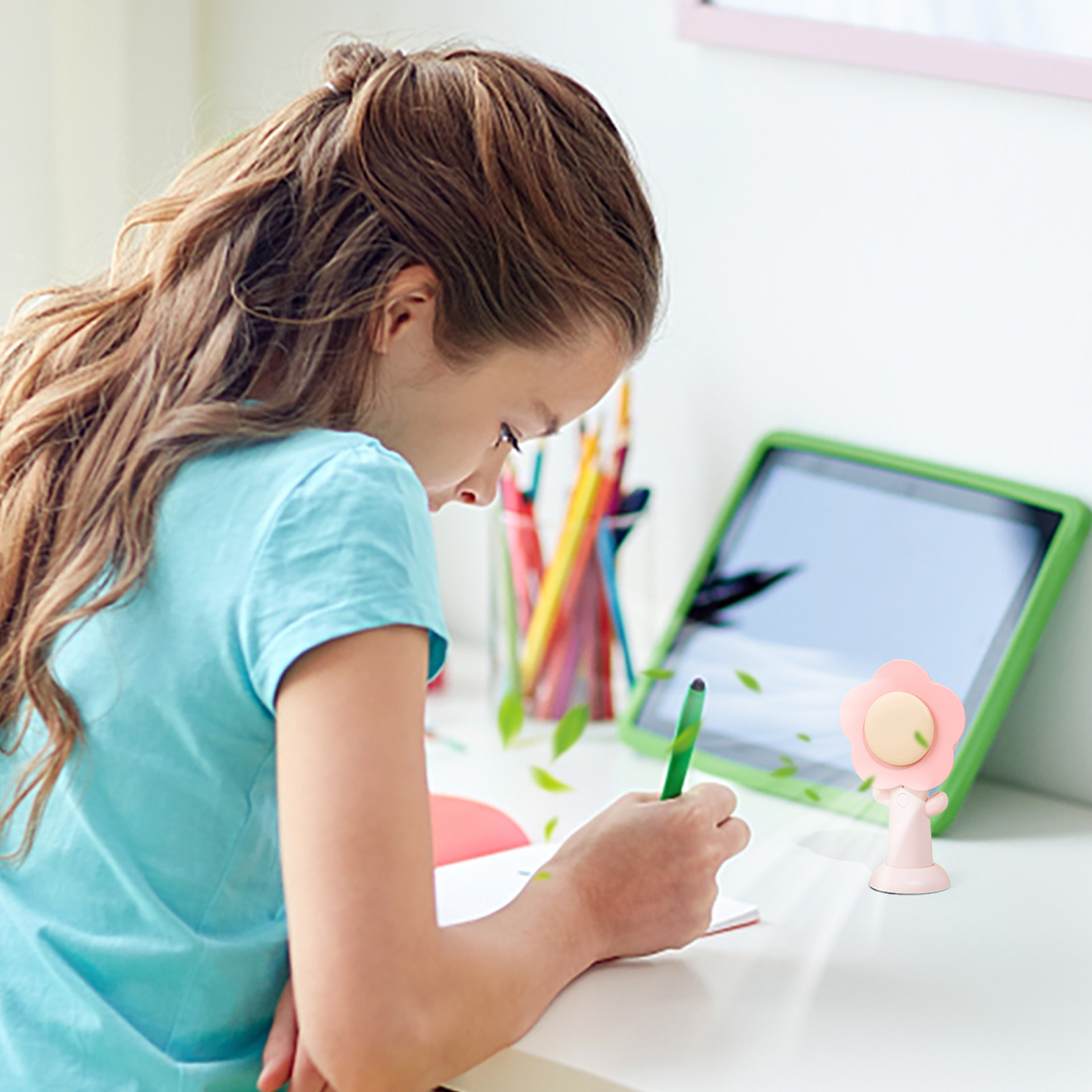 JilgTeok Creative Small Flowers, Mini Fans, Ins Style, Handheld Usb ...