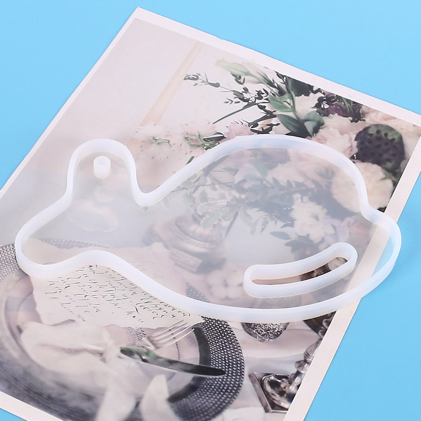 JilgTeok Diy Crystal Epoxy Silicone, Dolphin Table Decoration Tray Fan ...