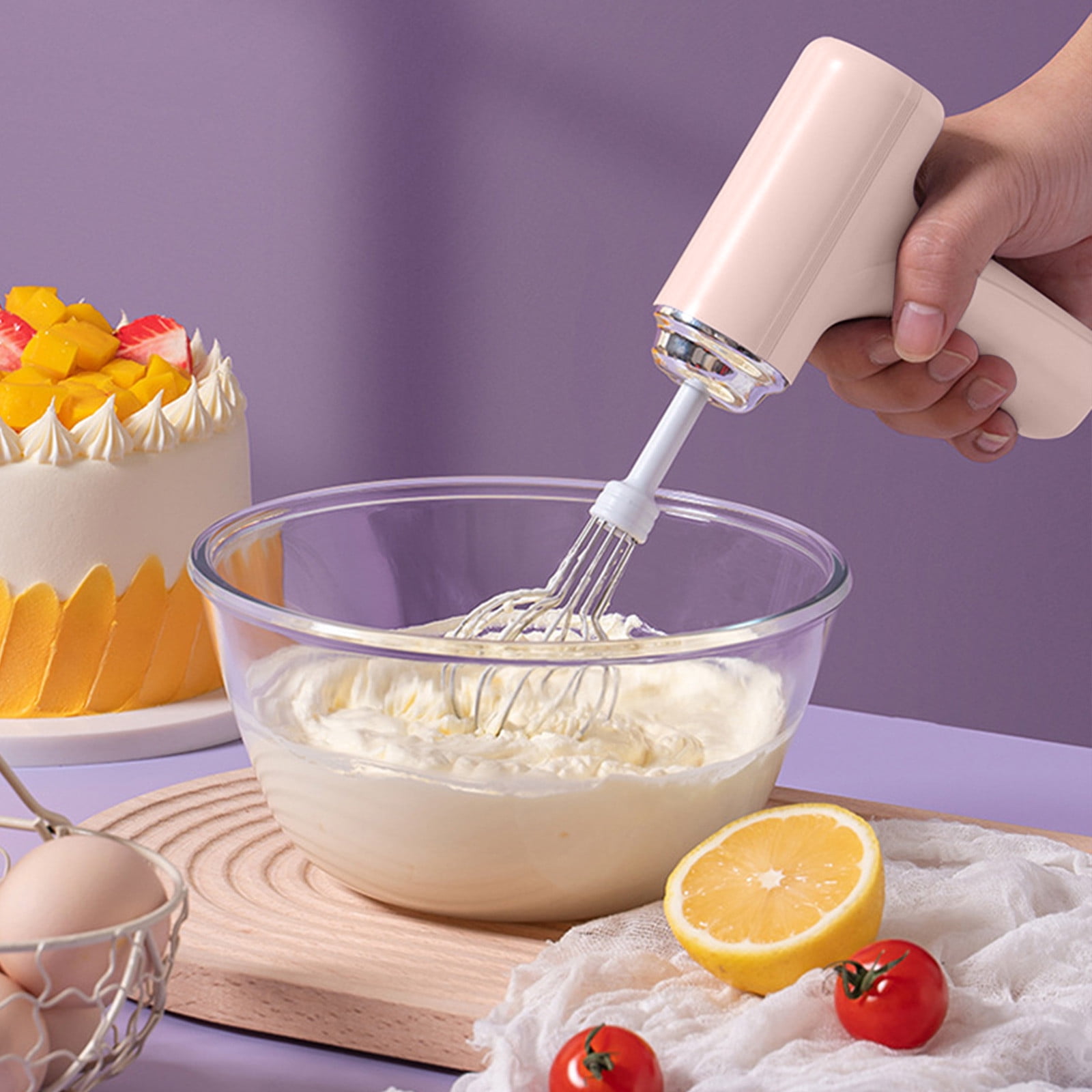 JilgTeok Electric Beater, Handheld Electric Blender with Multiple Speed ...