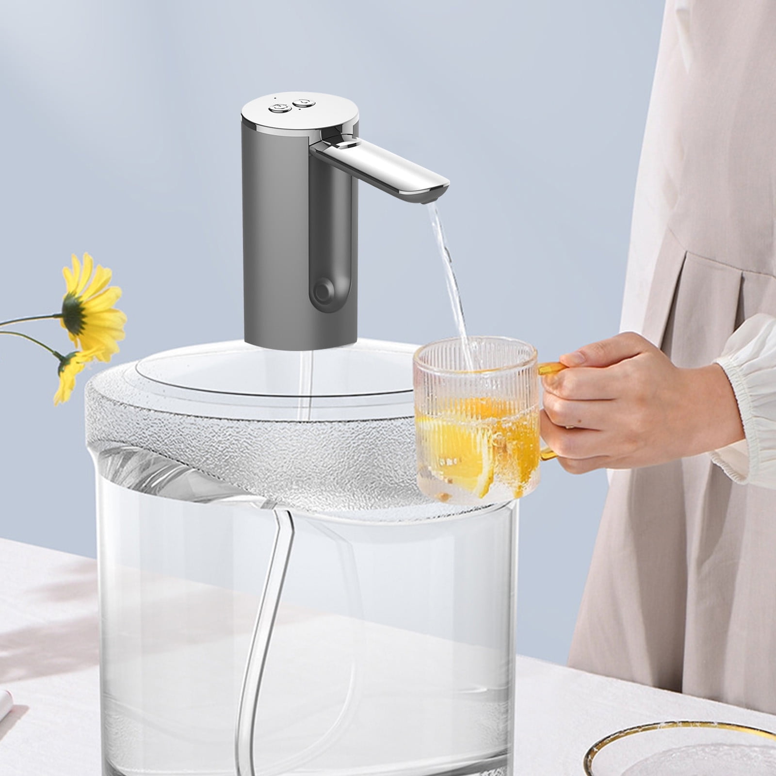 JilgTeok Electric Water Bottle Pump Usb Rechargeable Water Dispenser ...