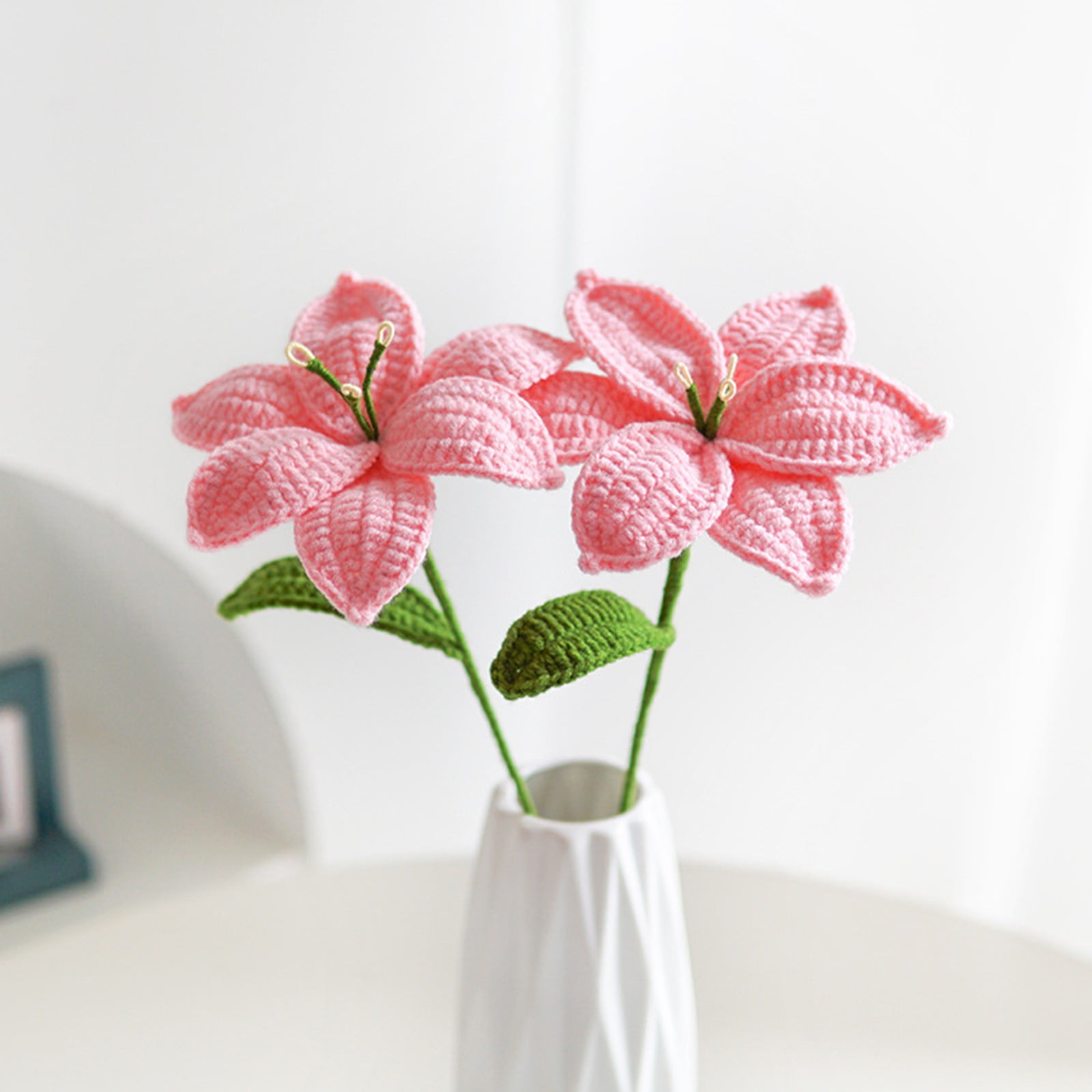JilgTeok Handmade Wool Crochet Milk Cotton Lilies - Walmart.com
