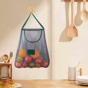 MERRYHAPY 3pcs Beige Hanging Mesh Produce Bags for Fruits and ...