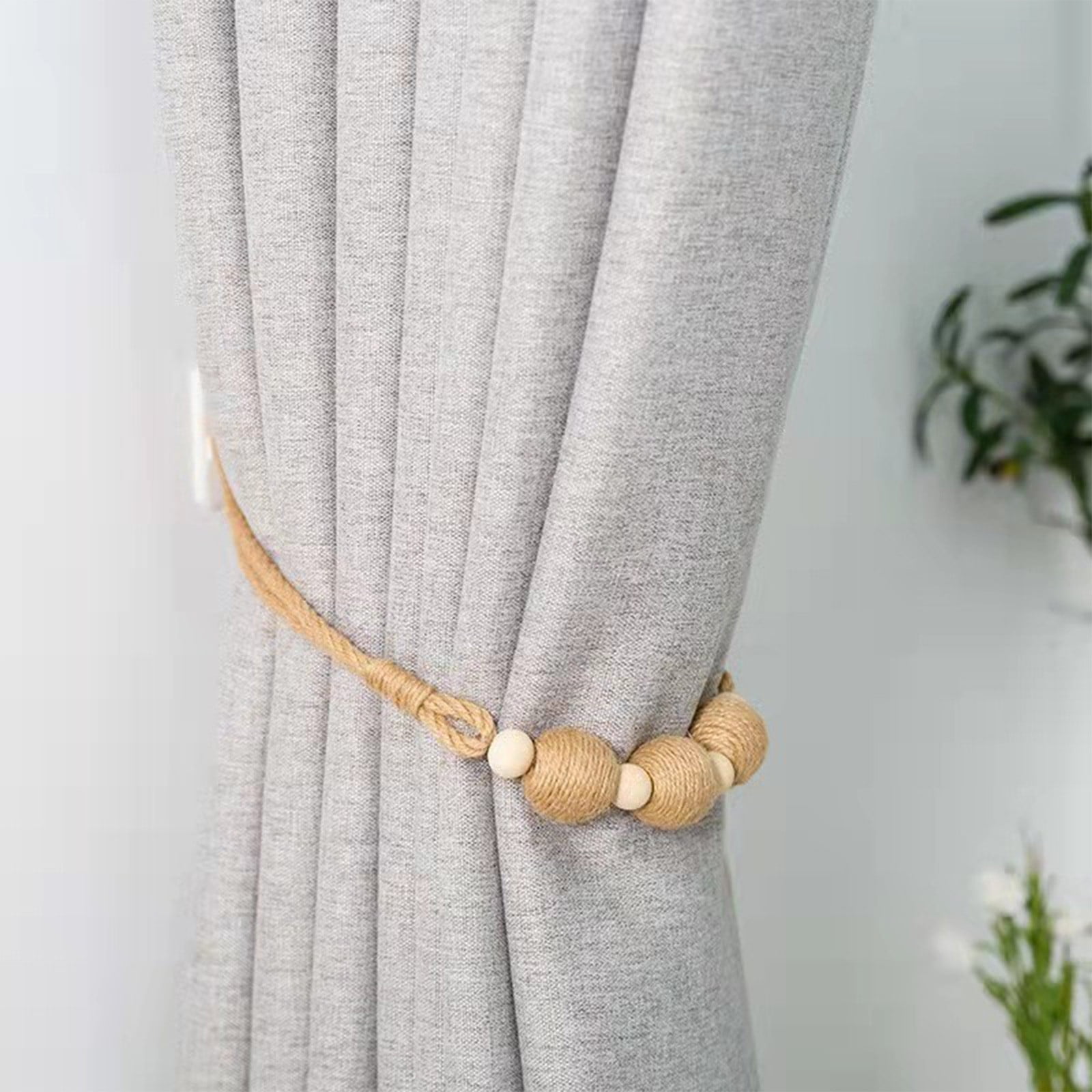 JilgTeok Home Essentials Curtain Tiebacks Ropes Boho Curtain Tiebacks ...