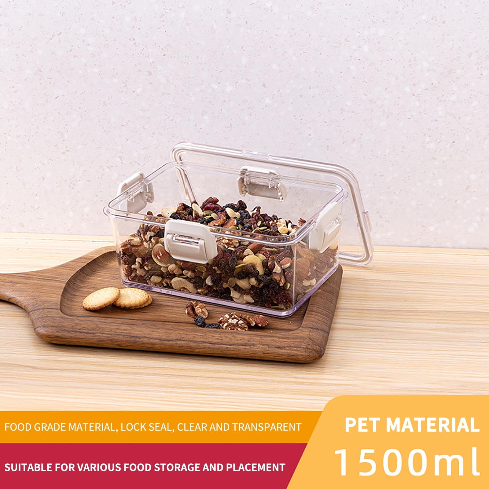 JilgTeok Kitchen Storage Square Sealed Tank, Grain Storage Tank, Pet ... JilgTeok Kitchen Storage Square Sealed Tank, Grain Storage Tank, Pet ...