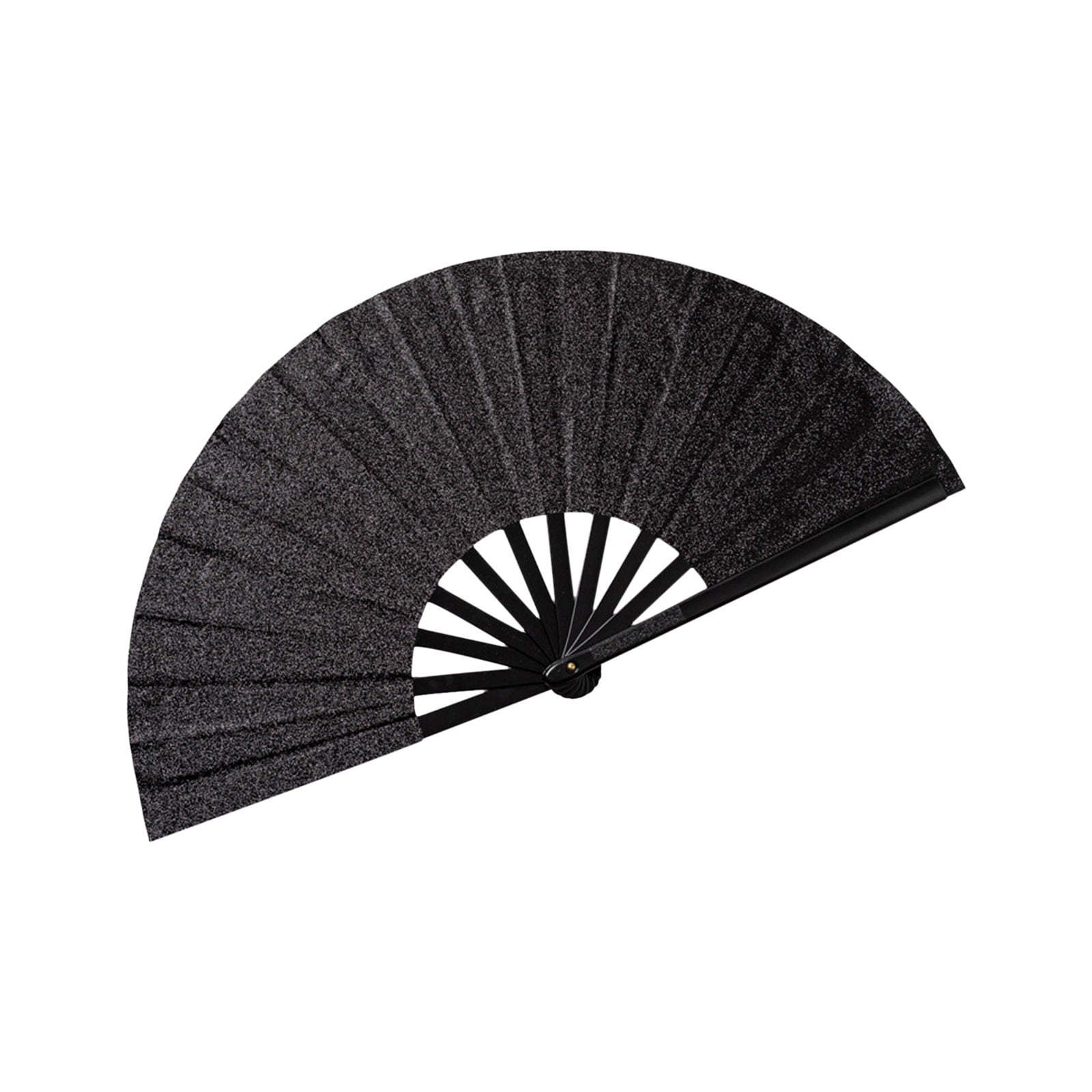 JilgTeok Large Rave Folding Hand Fan Foldable Clack Chinese Tai Chi ...