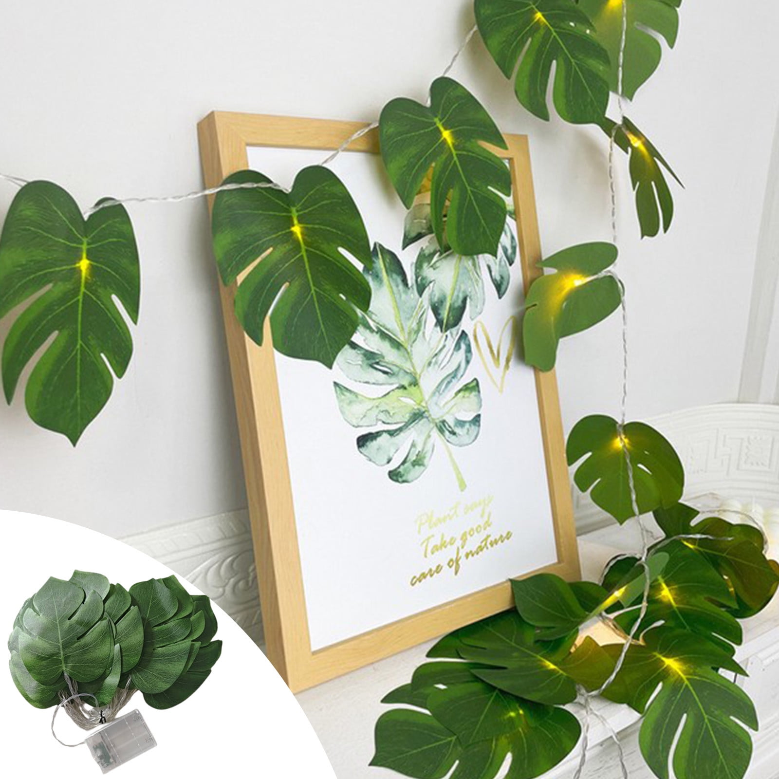 JilgTeok Led Turtle Leaf String Lamps for Living Room Bedroom or ...