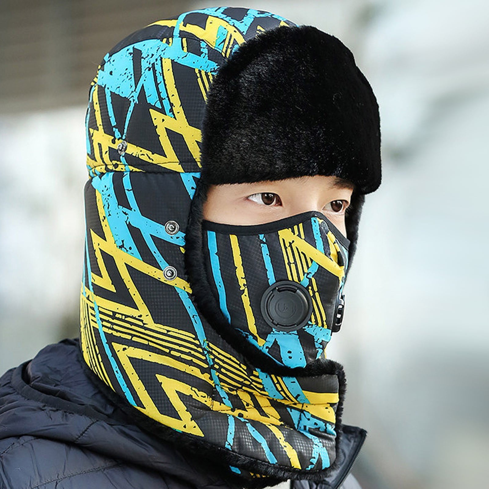 Jilgteok Cold Hat Cycling Ear Protection Thickened Windproof Warm ...