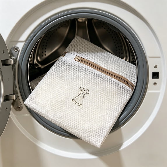 JilgTeok Mesh Laundry Bags with Reinforced Zipper Antis Tangle Reusable ...