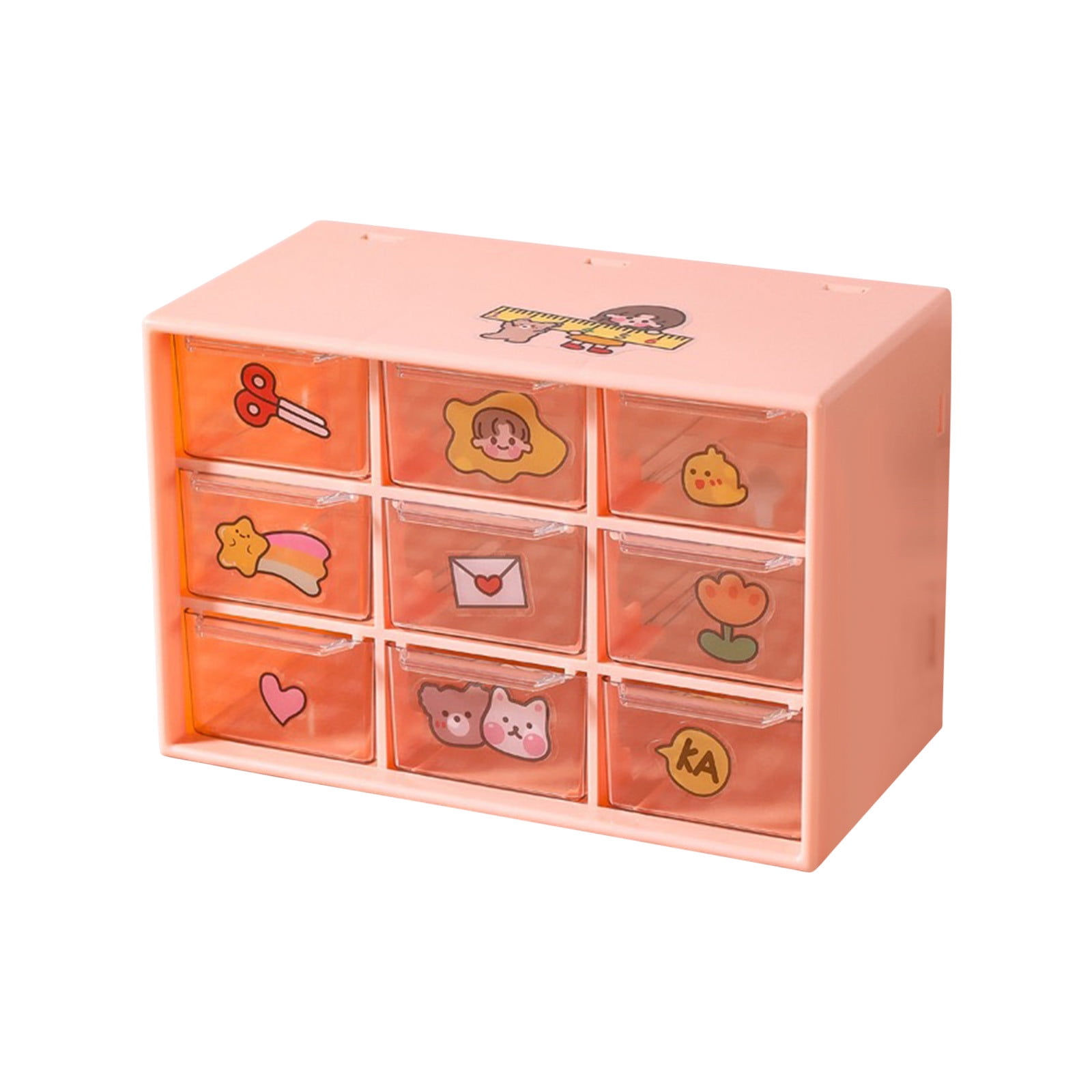 JilgTeok Nine Proof Drawer Storage Box Stationery Jewelry Cosmetics ...