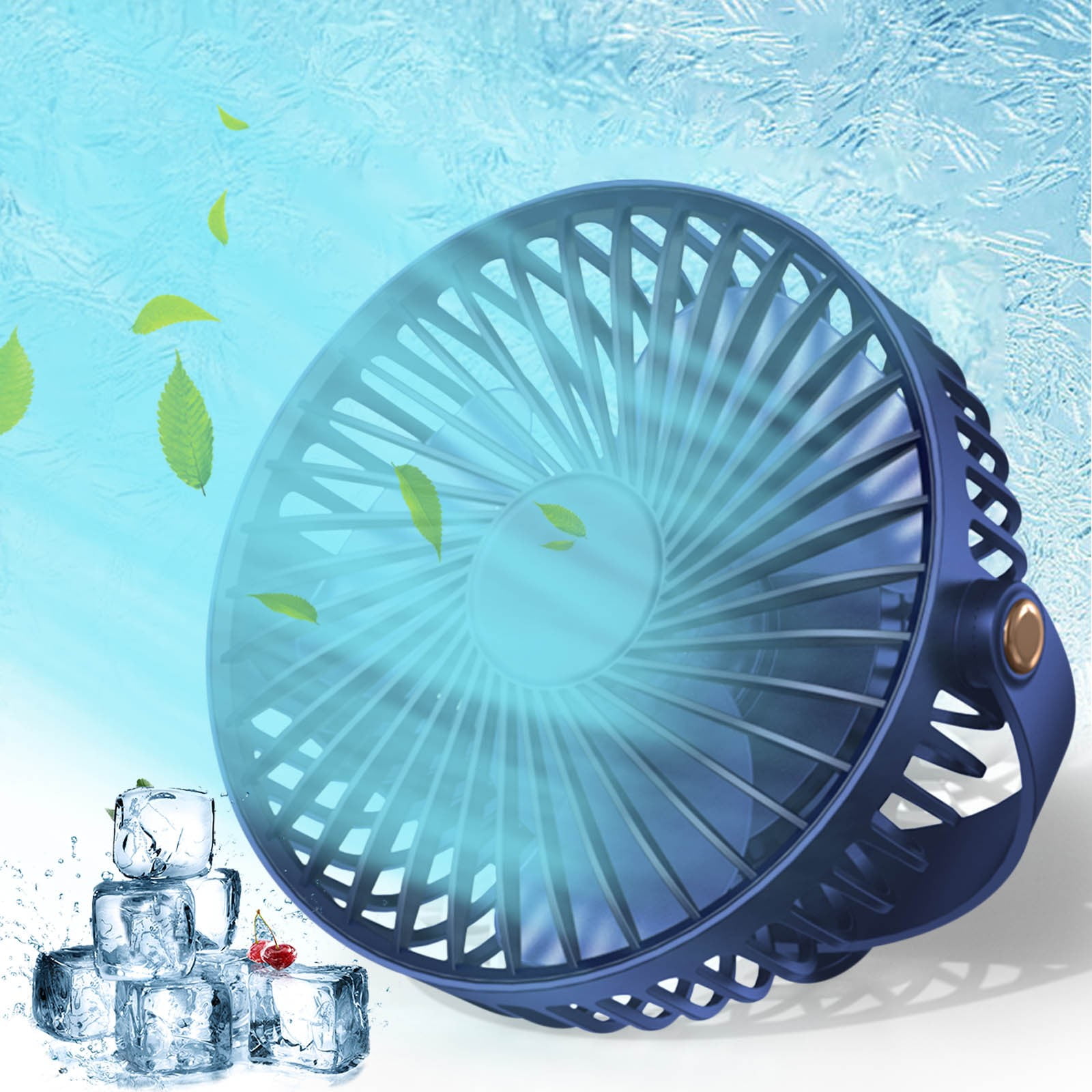 JilgTeok Portable Mini Fan 5 Speeds with Night Light 360° Rotation ...