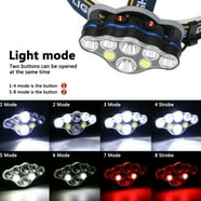 Hyper Tough 500 Lumens Rechargeable LED Headlamp - Walmart.com
