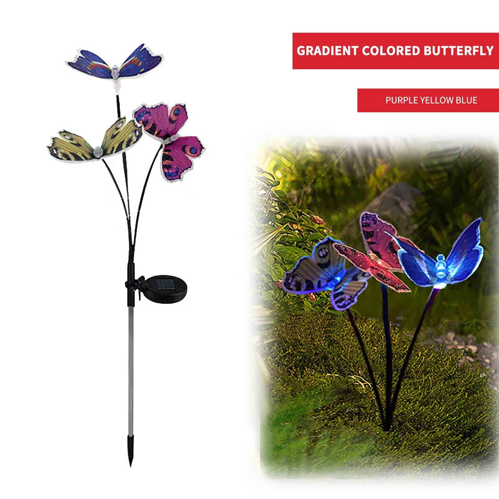 JilgTeok Solar Fiber Night Light Ground Insertion Courtyard Light ...