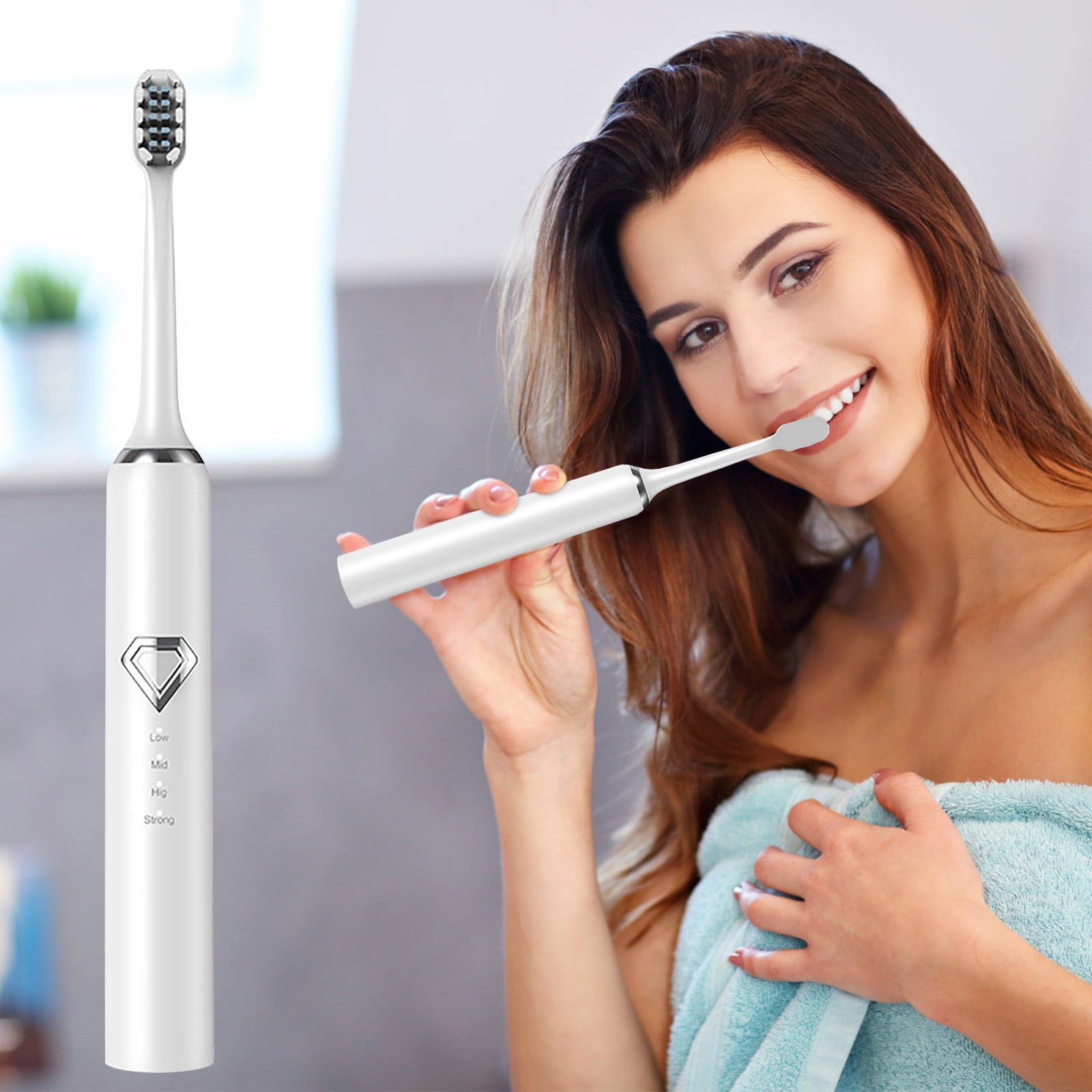 JilgTeok Sound Wave Electric Toothbrush, Tooth Stone Remover, Tooth ...