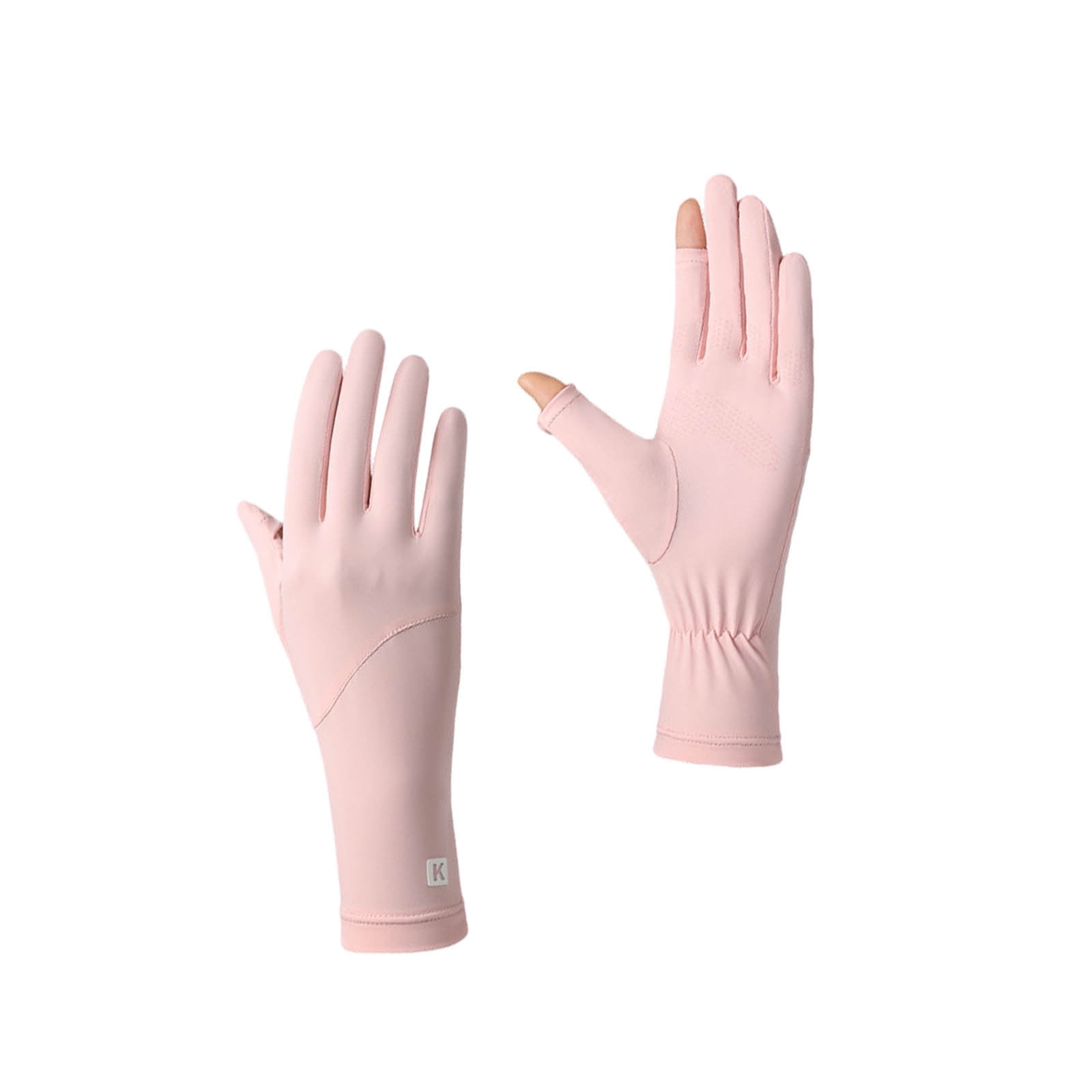 JilgTeok Sunscreen Gloves Full Finger UV Protection Summer Women's Ice ...