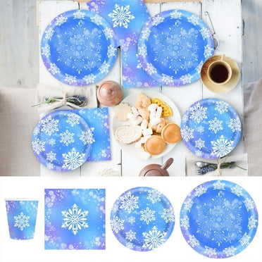 Winter Onederland Pink Snowflake 1st Birthday Party Supplies Large 9 ...