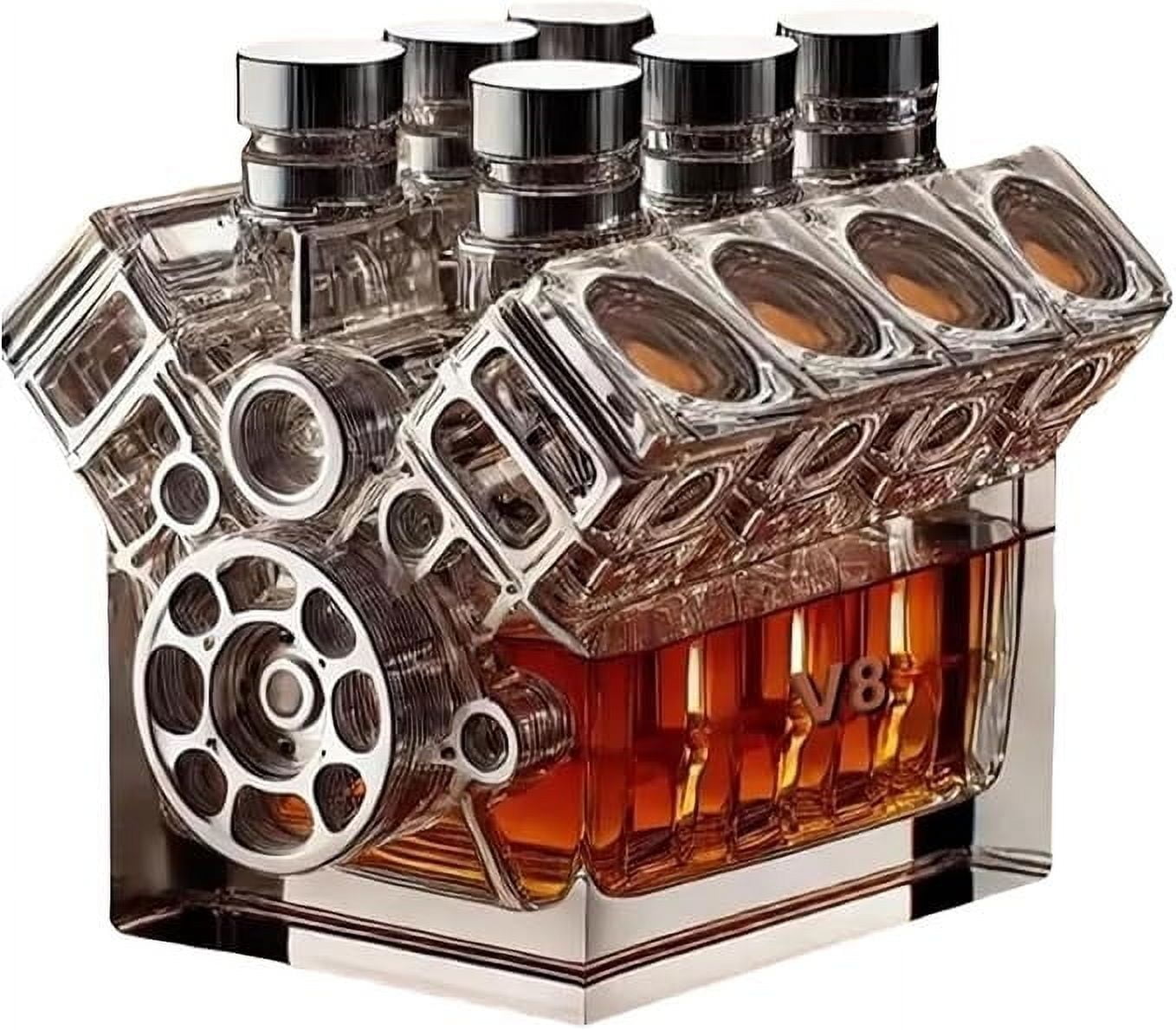 JilgTeok V8 Engines Whisky Bottle Engine Style Flask Resin for ...