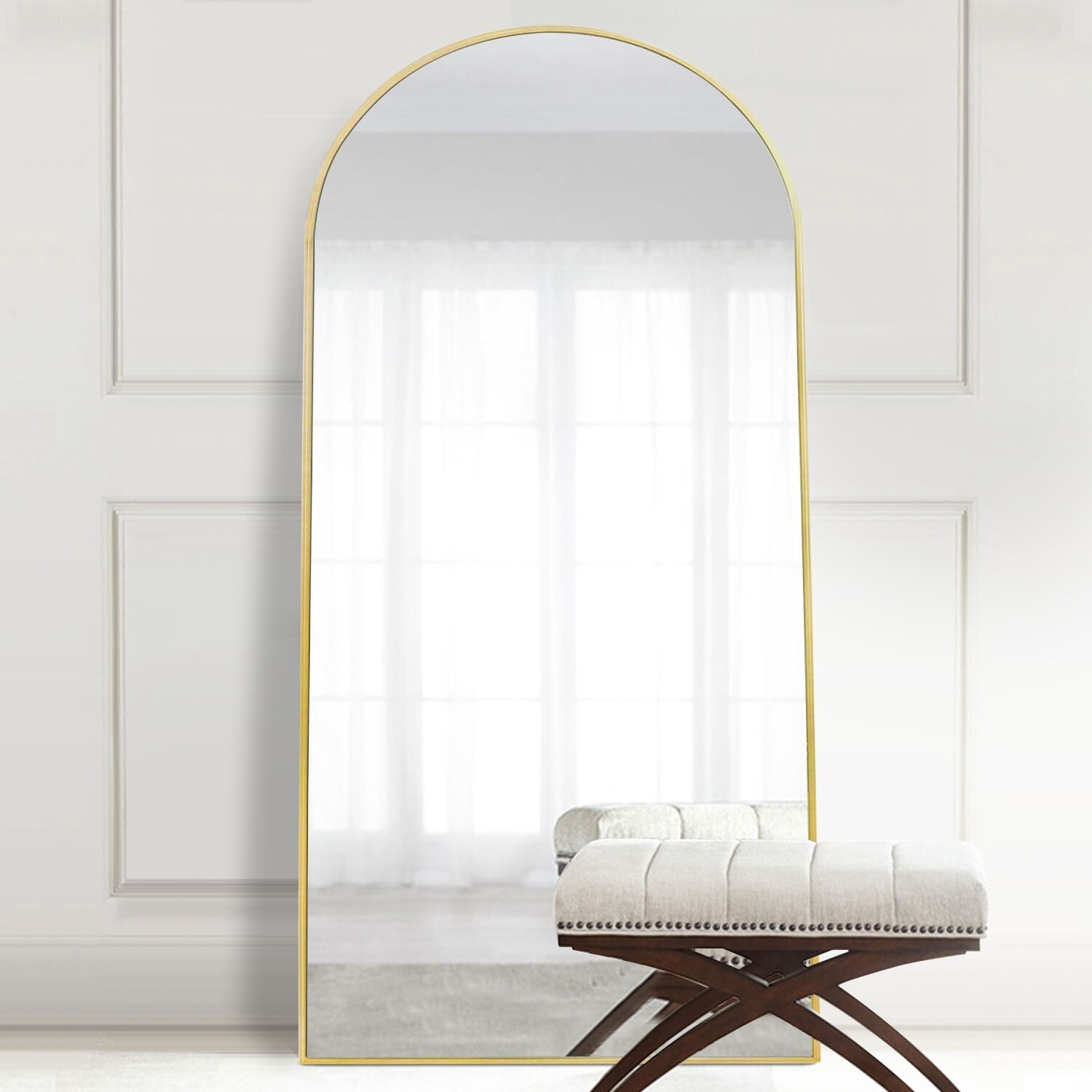 Jili Creation Modern Arched Dressing Mirror Full-length Floor Mirror ...