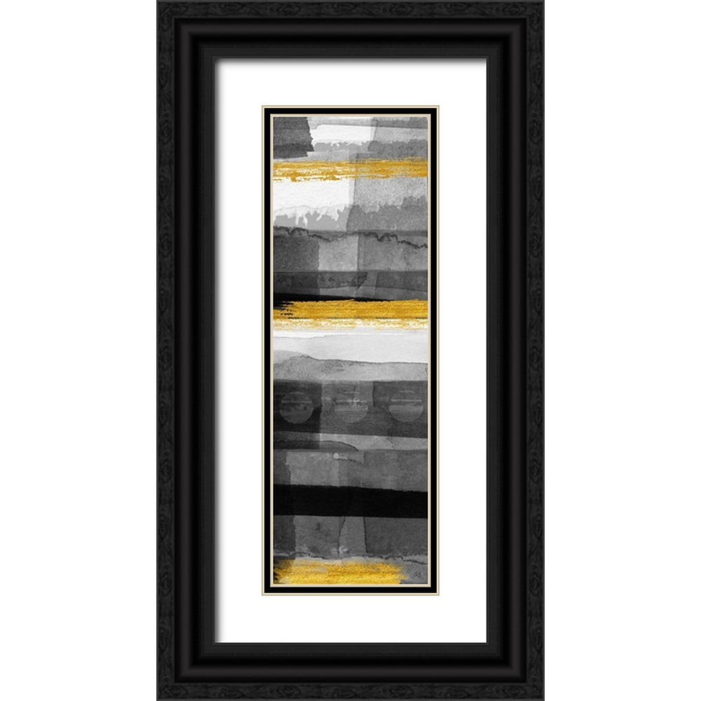 Jill, Susan 13x32 Black Ornate Wood Framed with Double Matting Museum ...