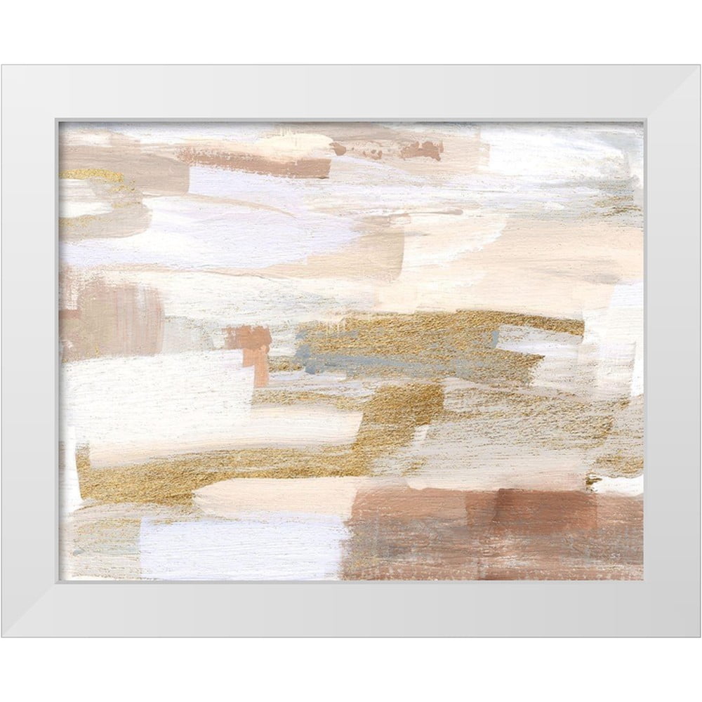 Jill, Susan 14x12 White Modern Wood Framed Museum Art Print Titled - Gold Quartz II - Walmart.com