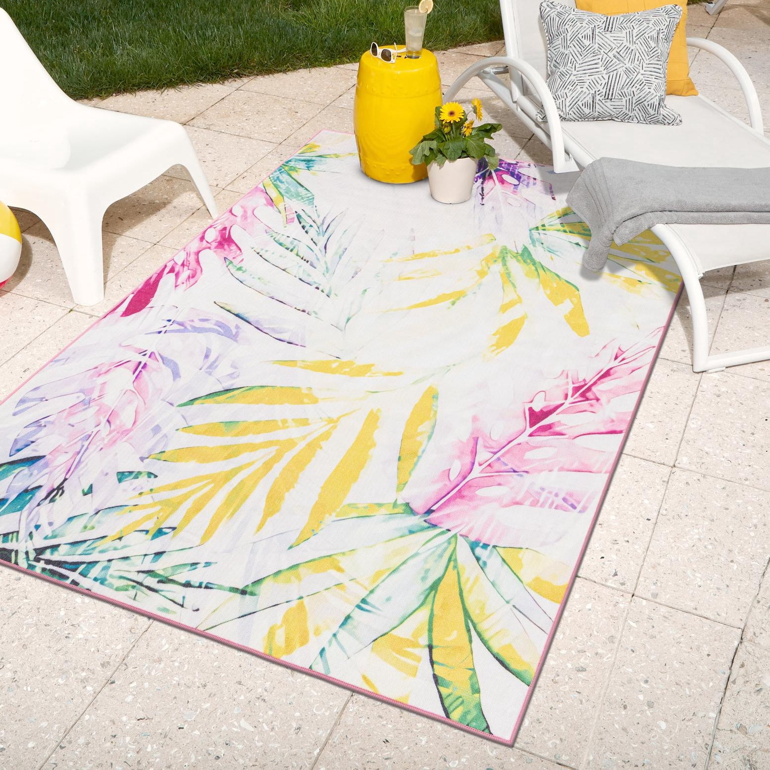 Jill Zarin Caribbean Outdoor Collection Area Rug - Aruba (9' x 12 ...