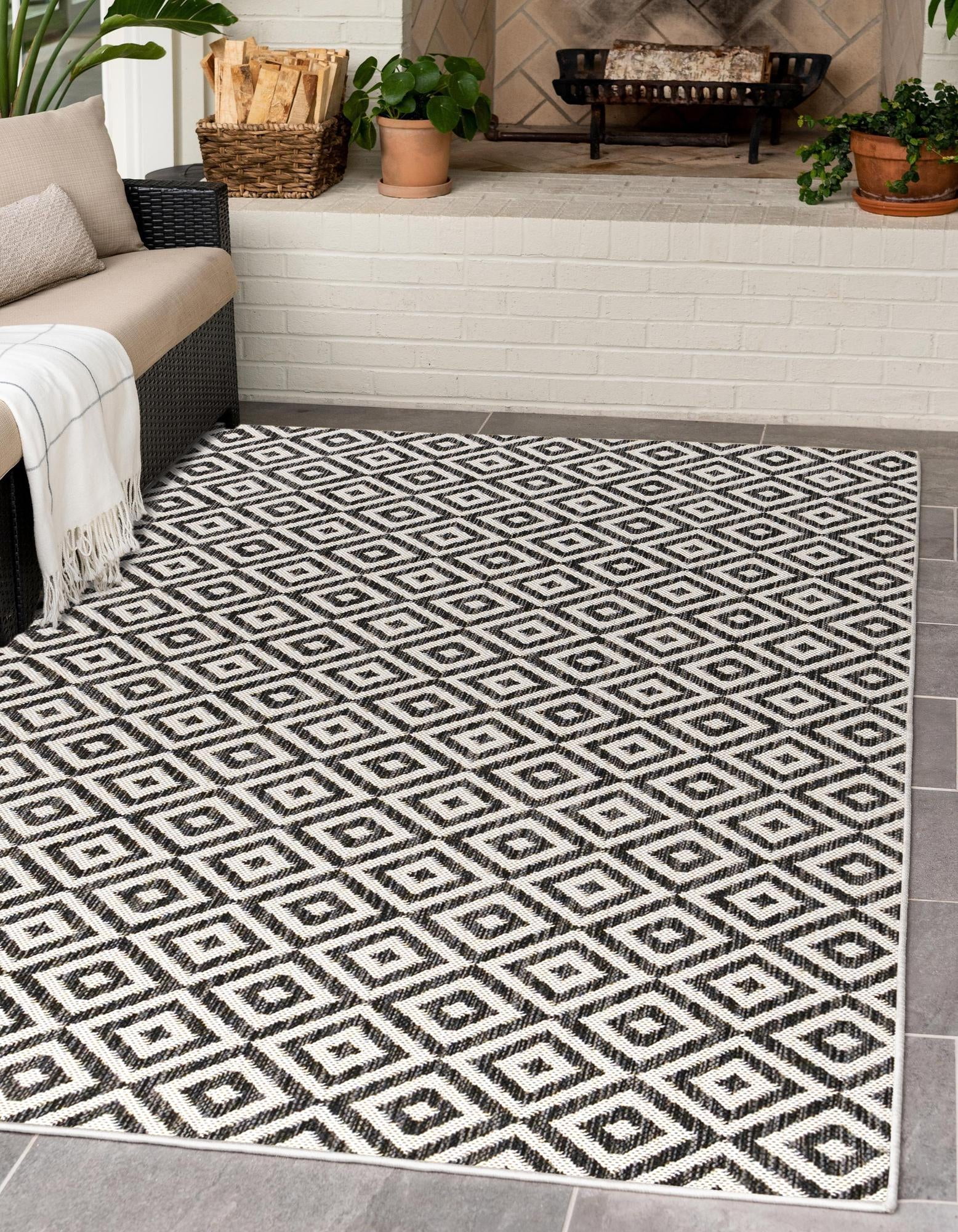 Jill Zarin Outdoor Collection Area Rug - Costa Rica (4' 1" x 6' 1 ...